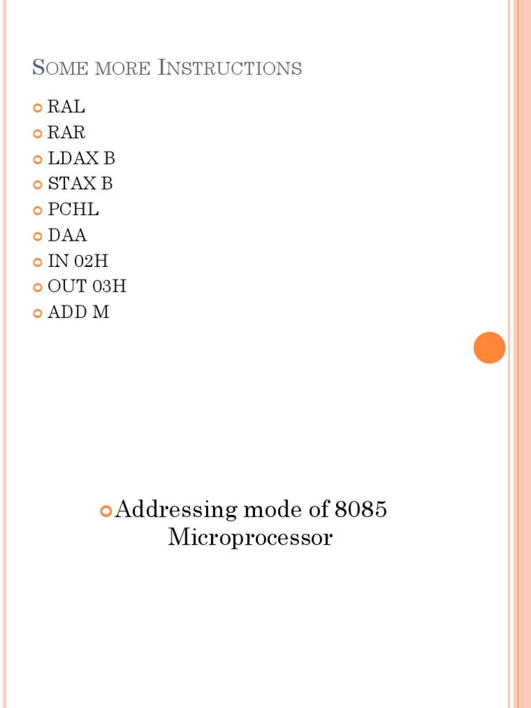Lecture Instructions Addressing Mode Timing Diagram | PDF | Computer ...