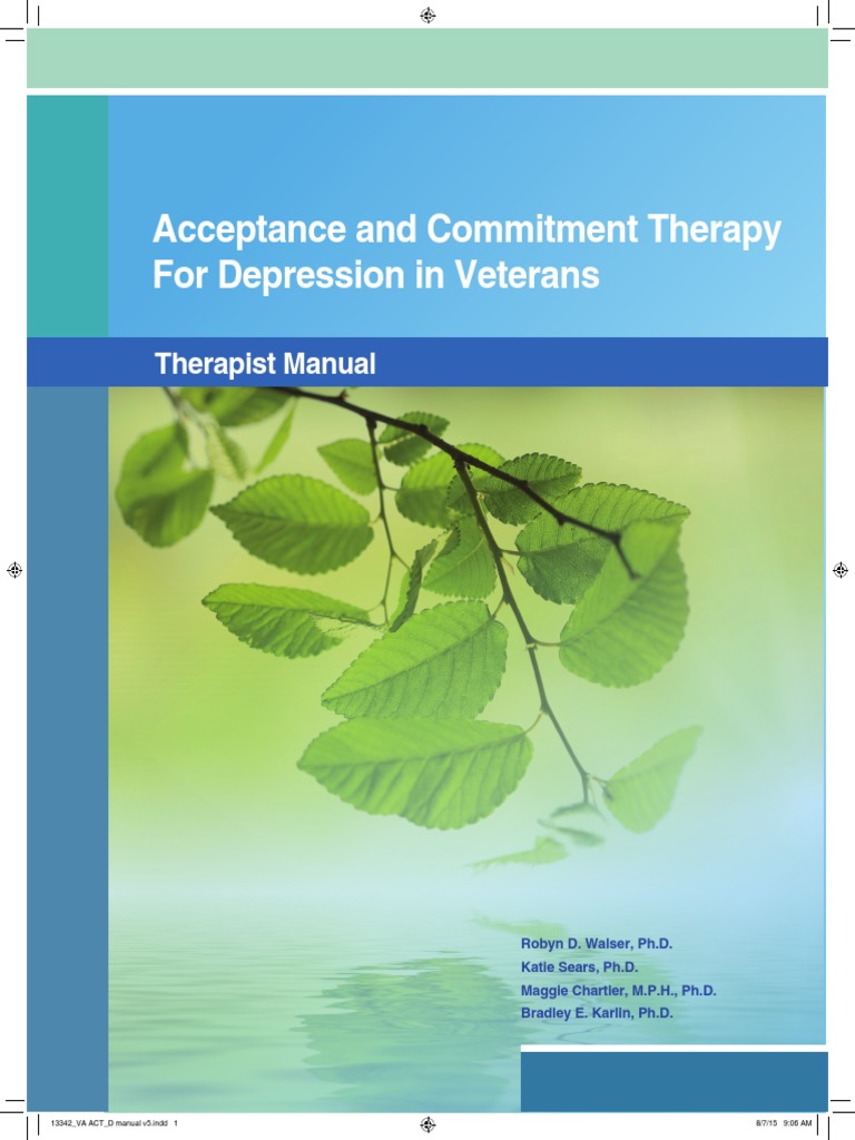 ACT D Therapist Manual | Psychotherapy | Thought