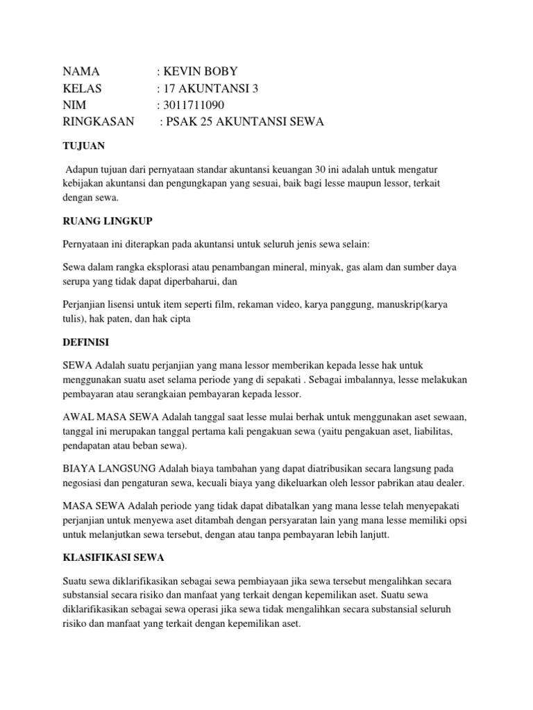 Psak 30 | PDF