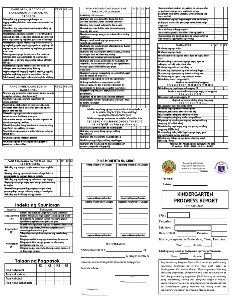 OLD Progress Report Card | PDF