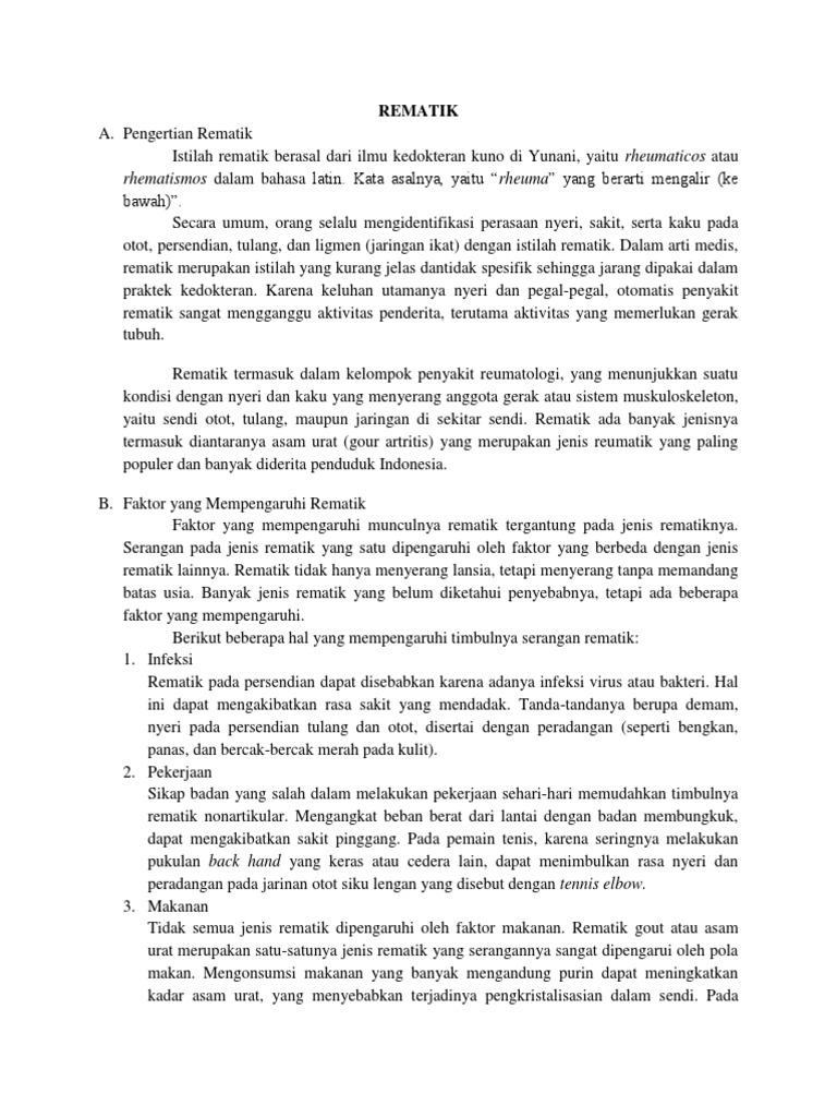 Materi Rematik | PDF