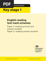 2024 Key Stage 1 Reading Mark Scheme | PDF | Copyright | Hat