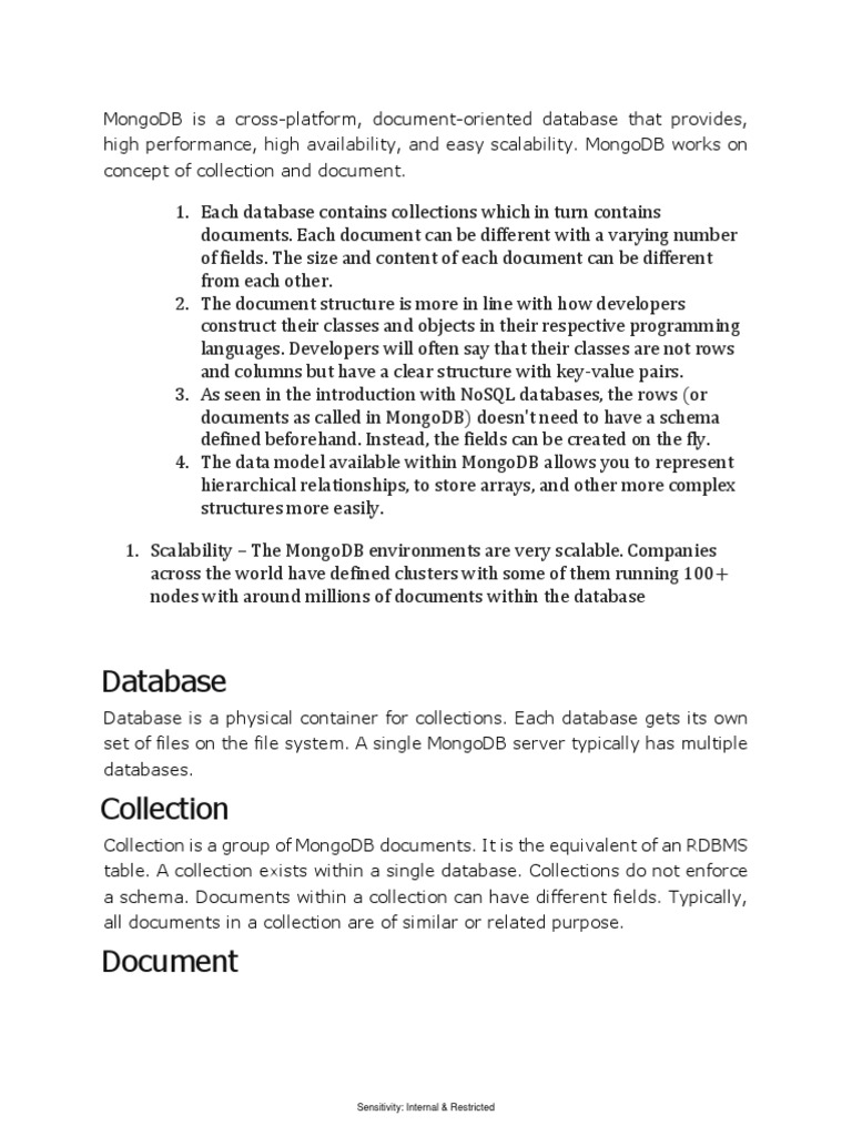 Mongo DB | PDF | Mongo Db | No Sql