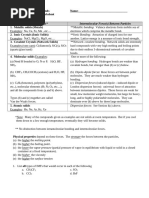 Intermolecular Forces Worksheet With Key | PDF | Chemical Polarity ...