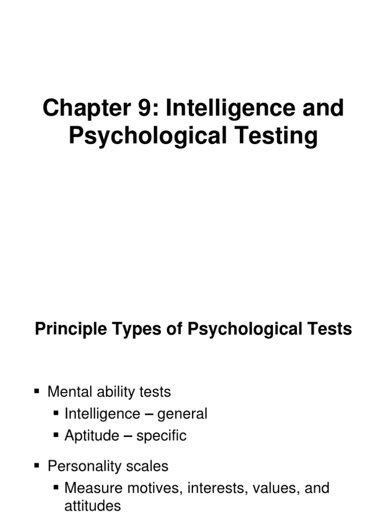Intelligence Test | PDF | Intelligence Quotient | Psychological Testing