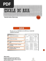Escala ASIA: Clasificación de Lesiones Medulares | PDF