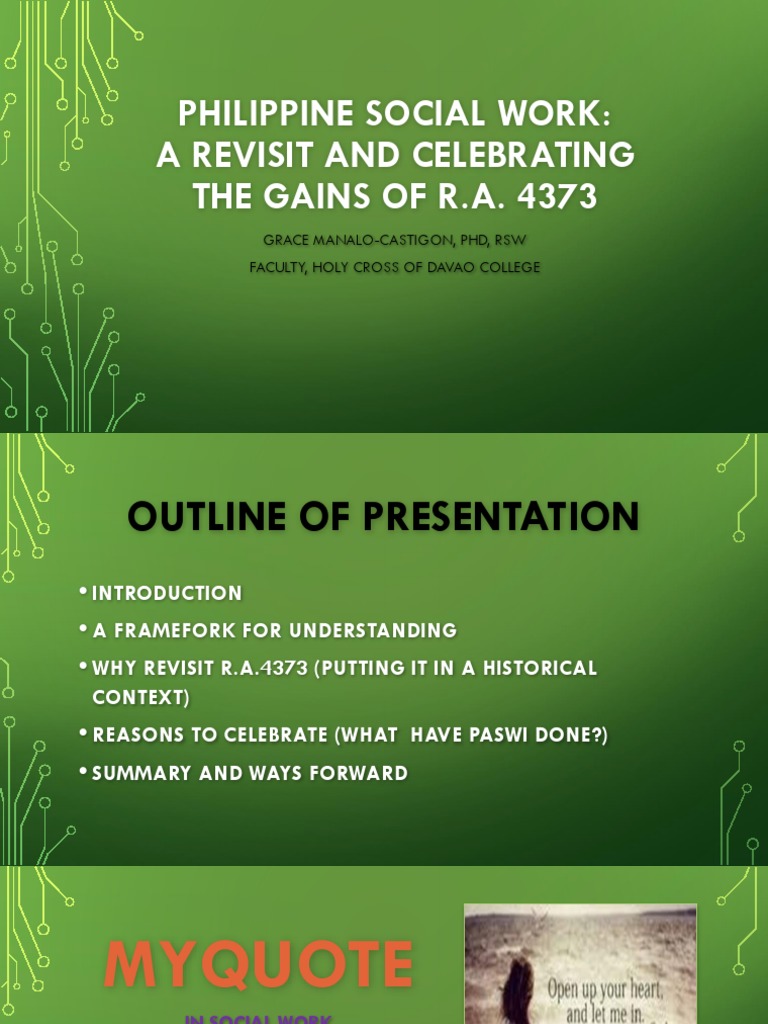 Philippine Social Work | PDF | Social Work | Welfare