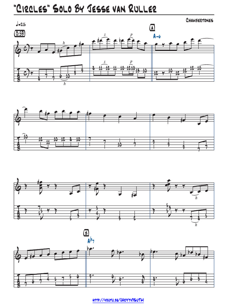 "Circles" Solo by Jesse Van Ruller | PDF | Chess Openings | Chess