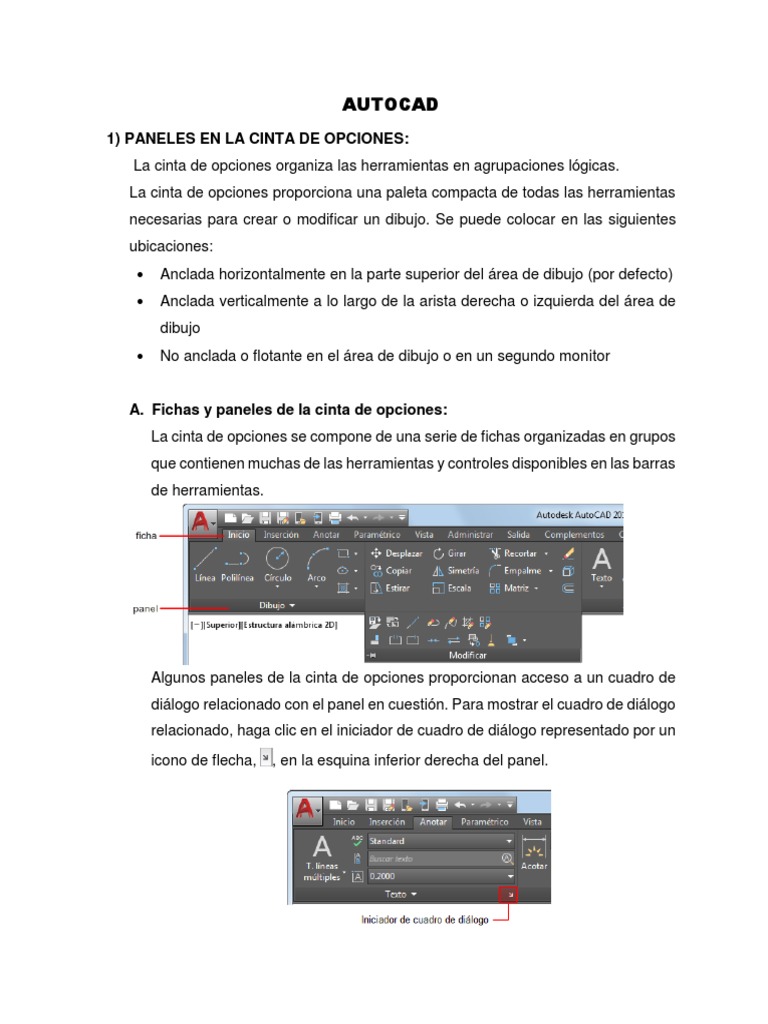 AUTOCAD | PDF | Ventana (informática) | Áreas de informática
