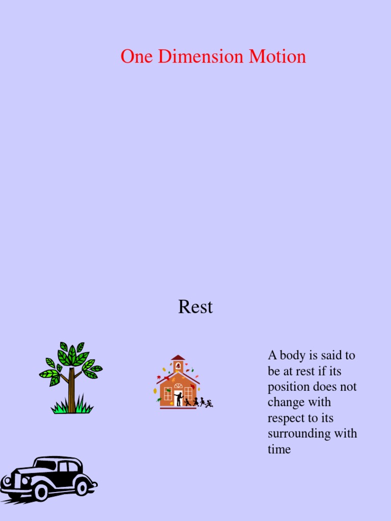 3 One Dimension | Download Free PDF | Distance | Displacement (Vector)
