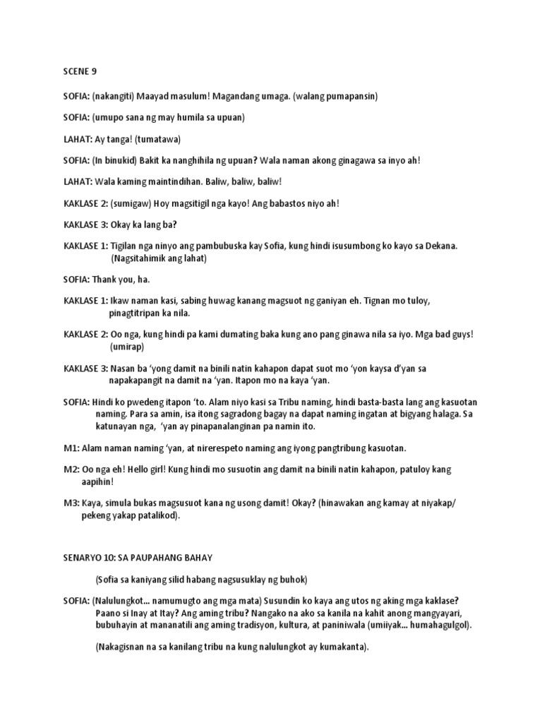 Script Sa Dula | PDF