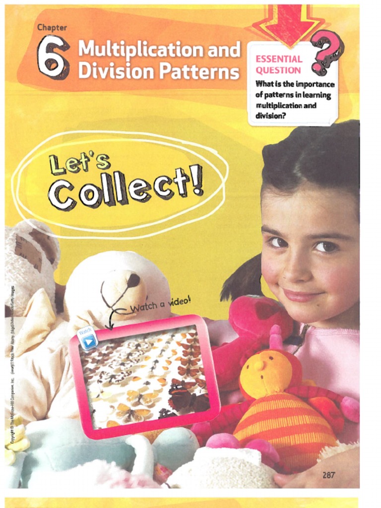 3 My Math Chapter 6 Multiplication and Division Patterns | PDF