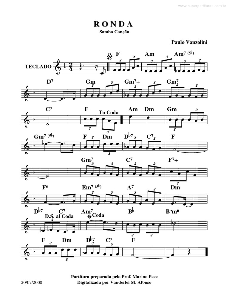 Paulo Vanzolini - RONDA | PDF