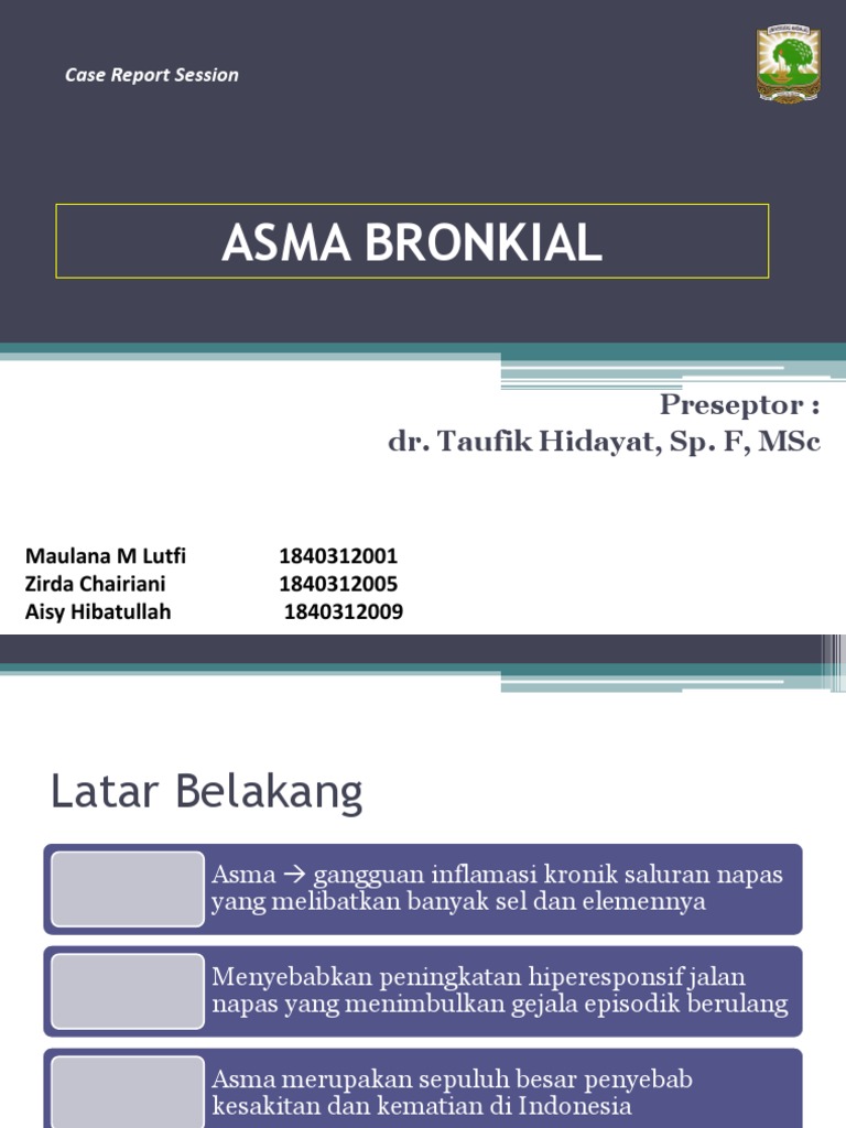 Tatalaksana Asma Bronkial pada Pasien | PDF
