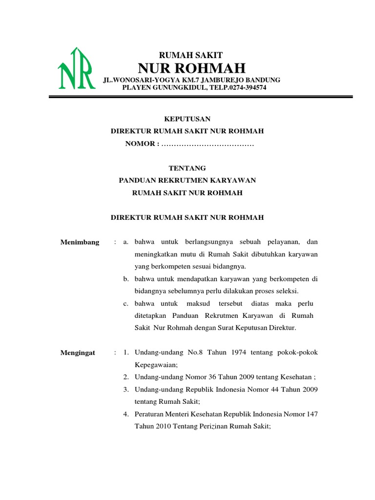 Panduan Rekrutmen Karyawan | PDF