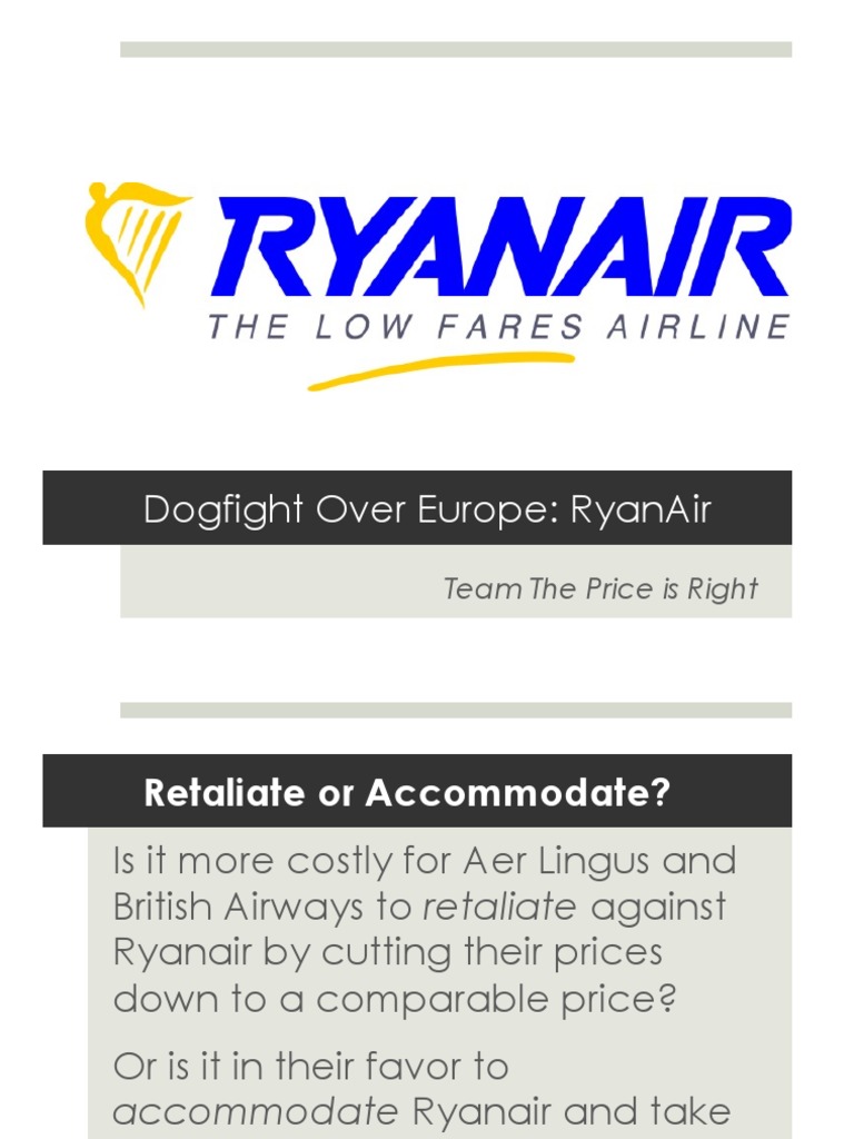 Ryanair Presentation | Download Free PDF | Airlines | Aviation