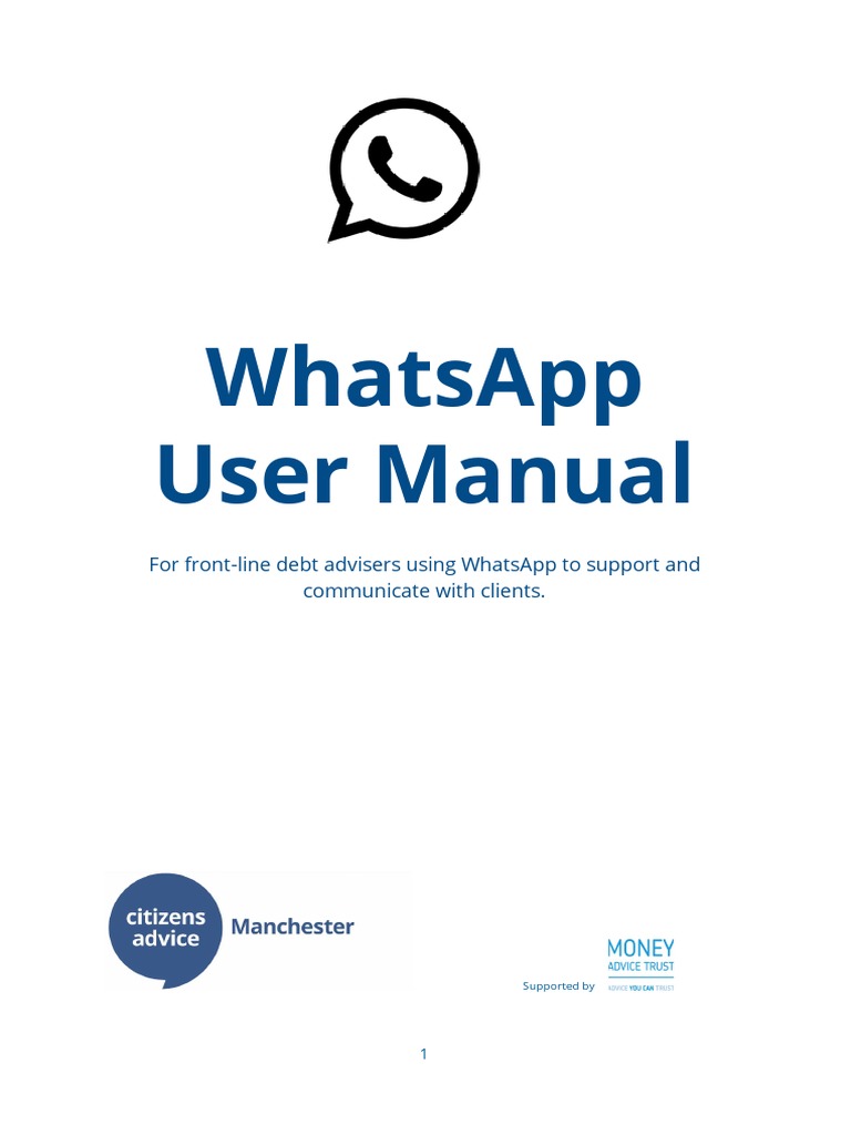 WhatsApp User Manual Final PDF | PDF | Google Play | App Store (I Os)