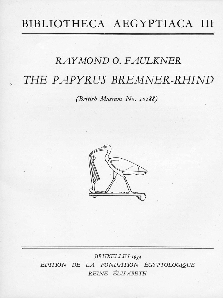 The Bremner-Rhind Papyrus PDF | PDF | Isis | Osiris