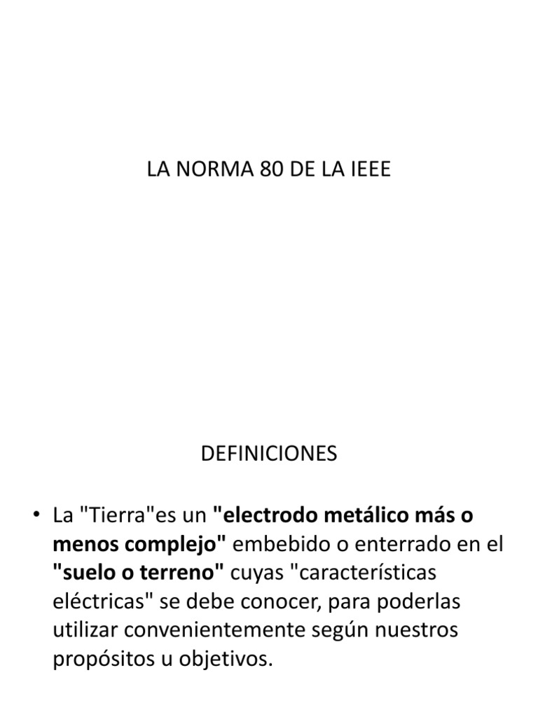 Norma 80 de La Ieee PDF | PDF | Corriente eléctrica | Resistencia ...