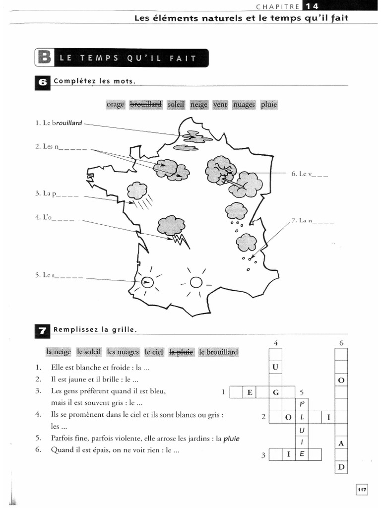 Le Temps Quil Fait Exercices PDF | PDF