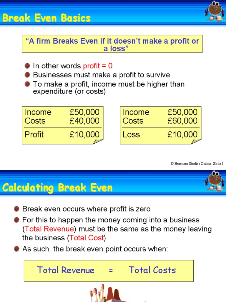 Break Even Analysis (Slide) PDF | PDF | Management Accounting | Economics
