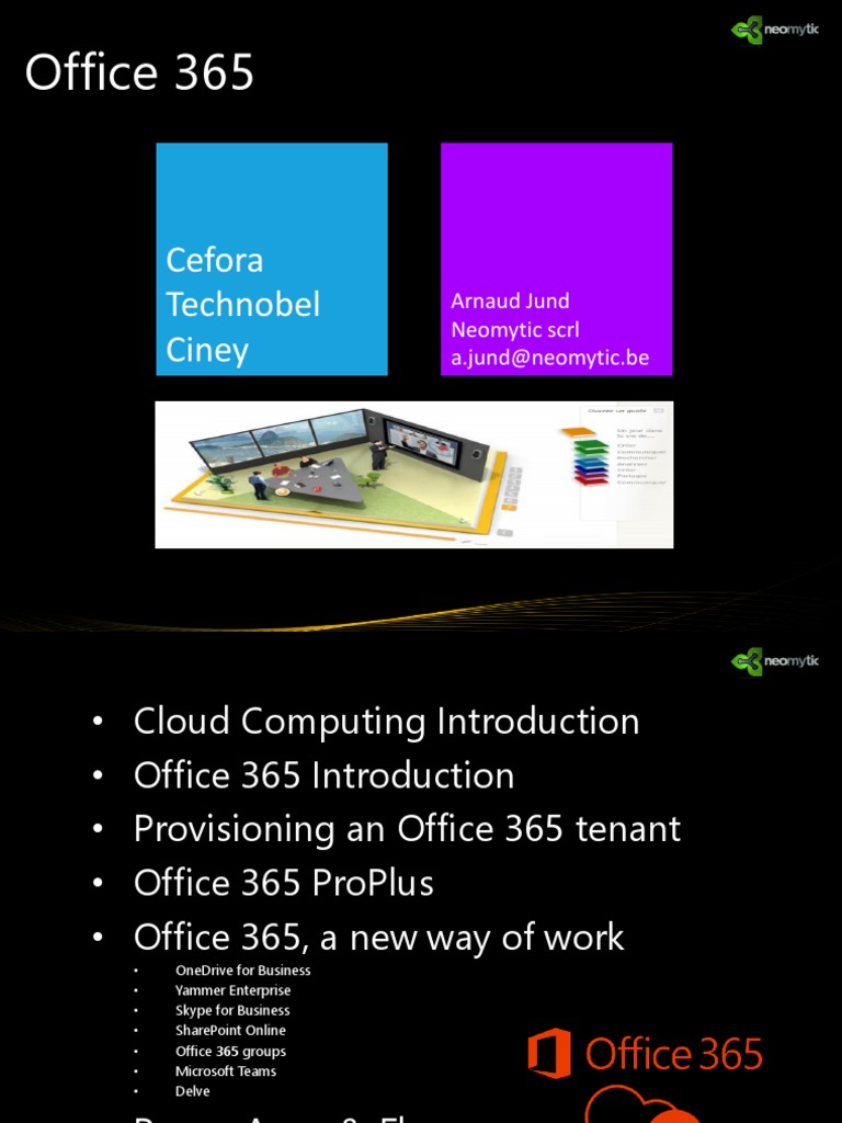 Introduction To Office 365 PDF | Download Free PDF | Office 365 ...