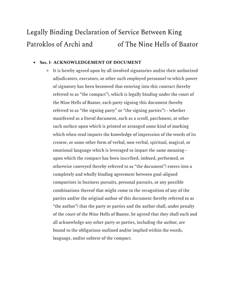 Devil Contract | PDF