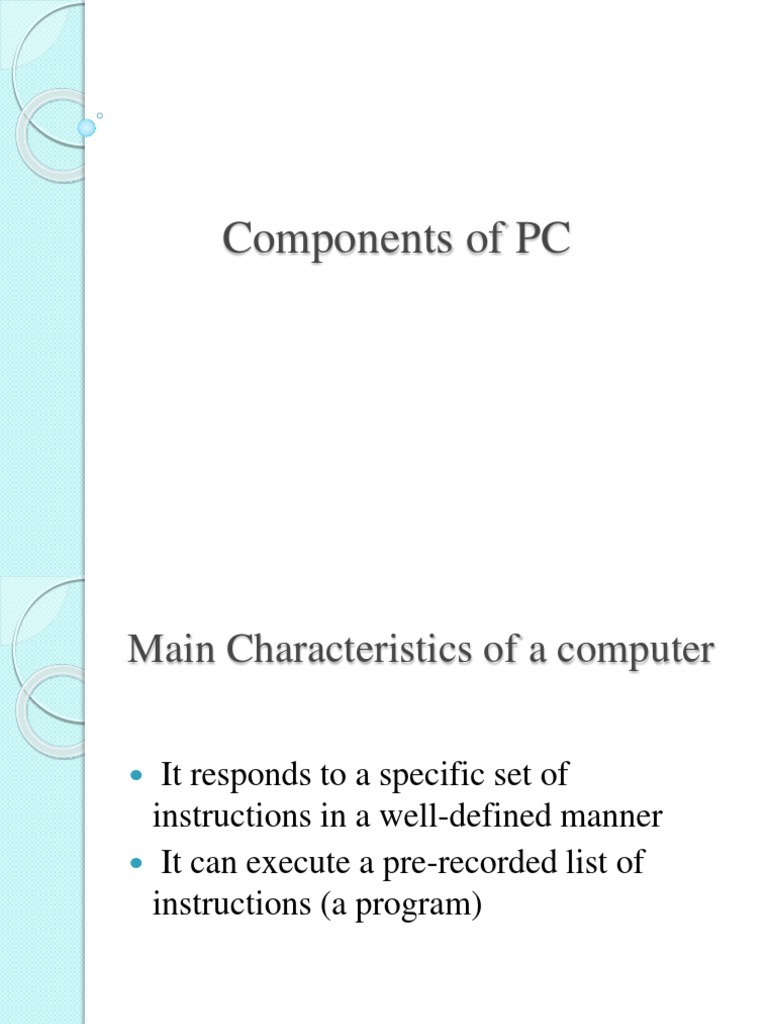 Components of PC | PDF