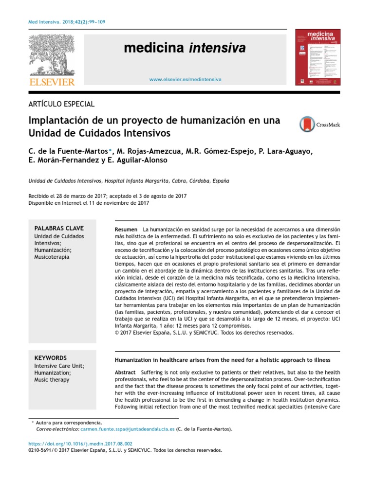 Humanizacion Del Cuidado Intensivo PDF | PDF | Medicina de Cuidados Intensivos | Hospital