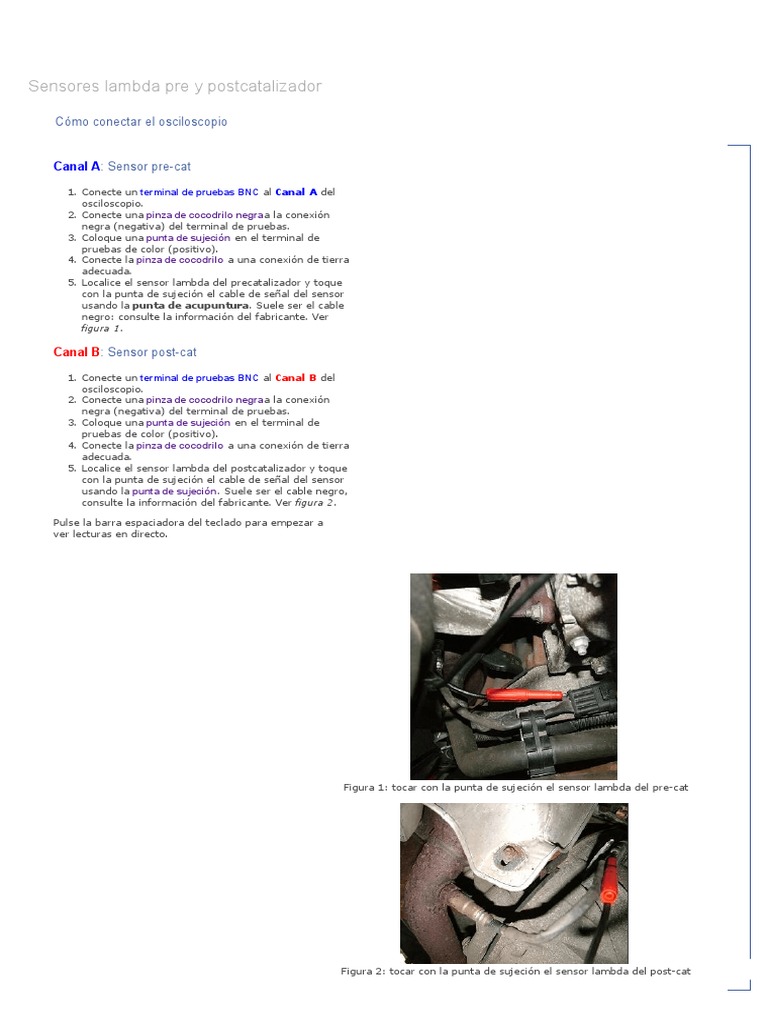 Señales Sensores Lambda Pre y Postcatalizador 02 PDF | PDF | Materiales ...