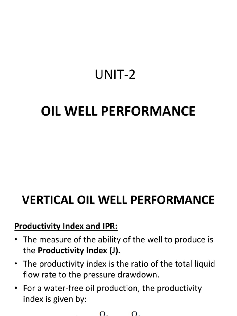 Oil Well Performance | PDF | Fluid Dynamics | Petroleum Reservoir