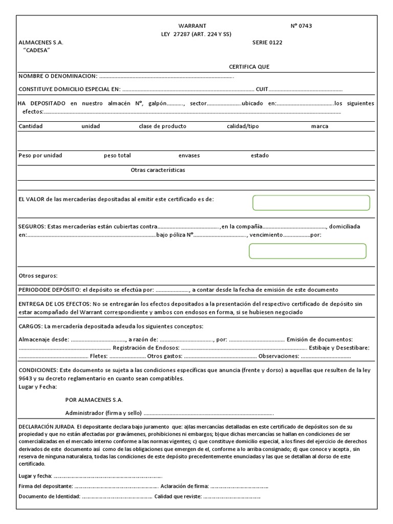 Modelo Warrants Libro | PDF | Gobierno | Business