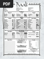 SotDL Character Sheet (Detailed) PDF | PDF | Tabletop Games | Role ...