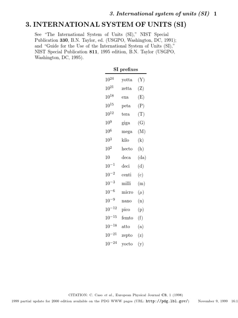 (NBS Special Publication, 330) International Bureau of Weights and ...