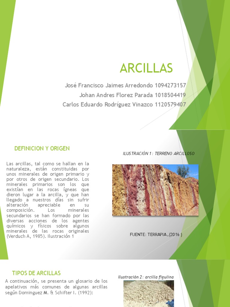 Tipos y Usos de las Arcillas | PDF | Arcilla | Minerales
