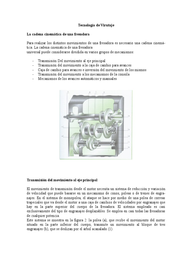 Cadena Cinematica | PDF | Engranaje | Máquinas
