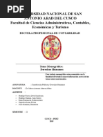 Monografia de Los Derechos Humanos | PDF | Derechos humanos | Mujer