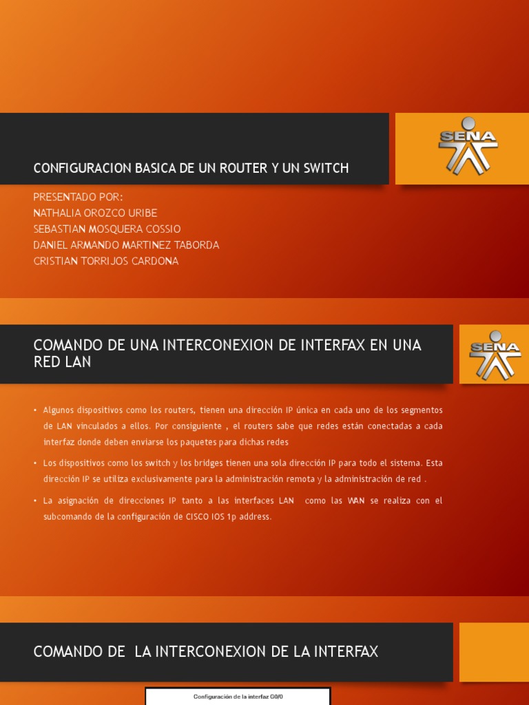 Configuración básica de interfaces de red en routers, switches y hosts | PDF | Dirección IP ...