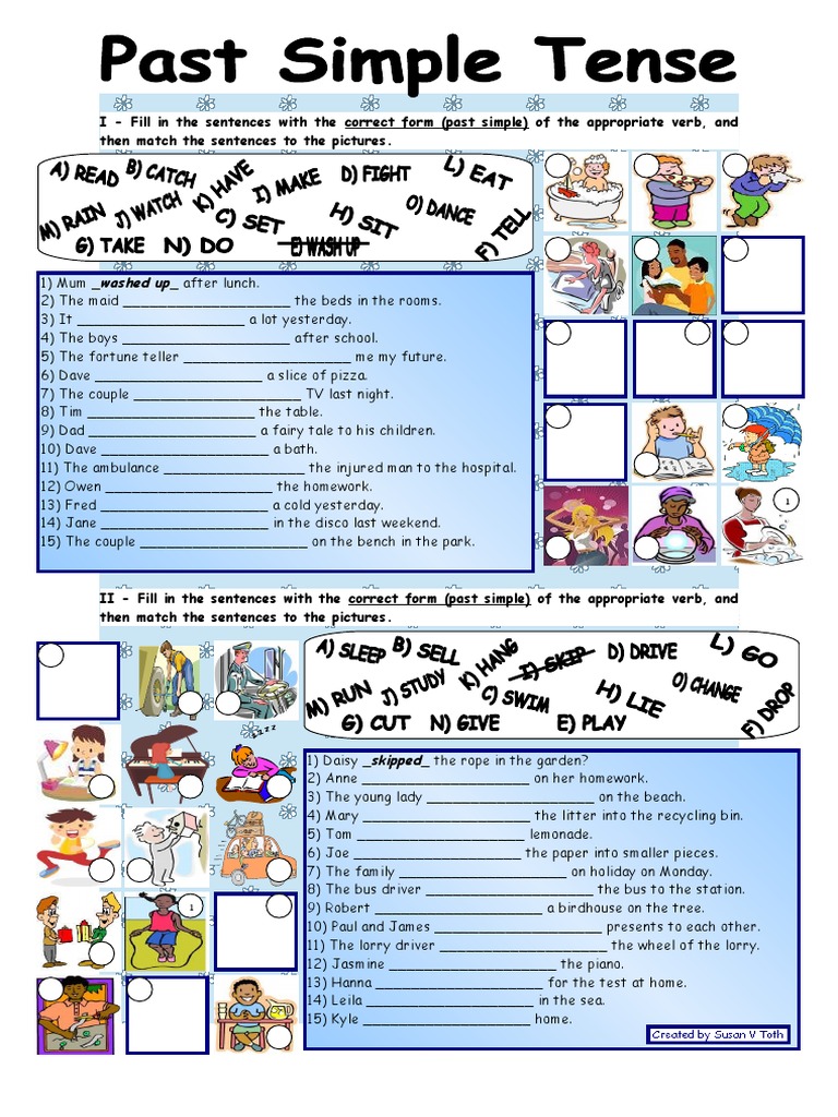 Past Simple Tense Fully Editable With Key - 10632 | PDF