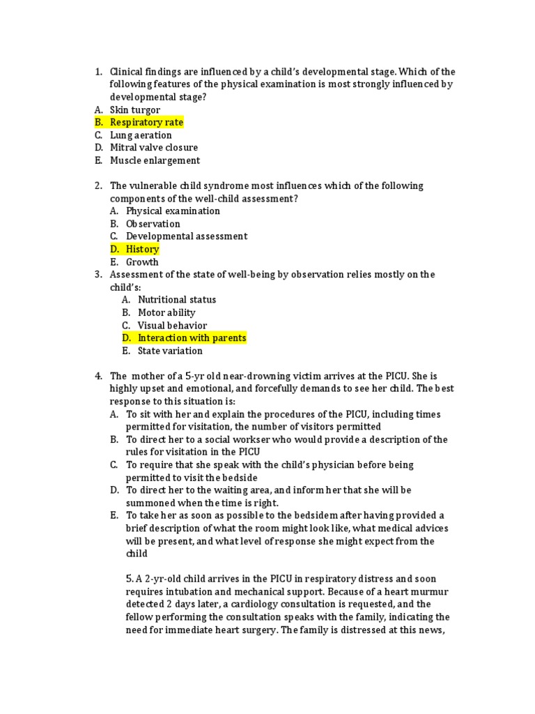 PD Questions | PDF | Childbirth | Infants