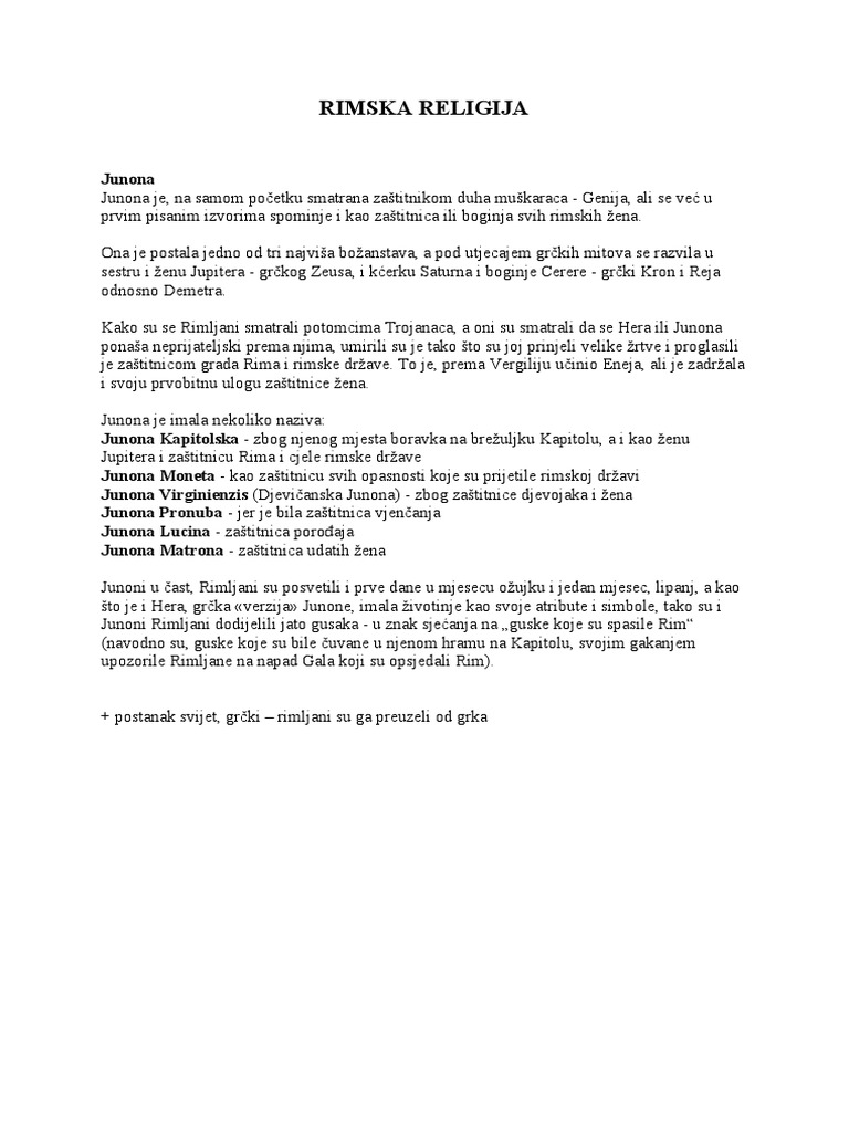 Rimska Religija | PDF