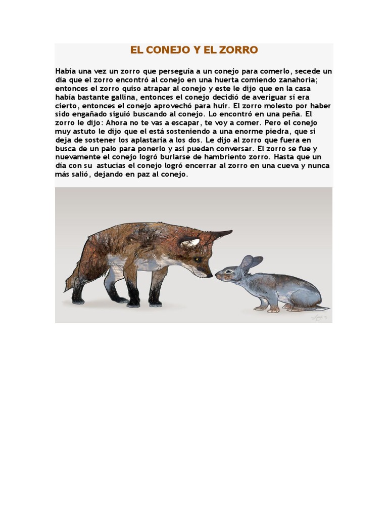 El Conejo y El Zorr1 | PDF