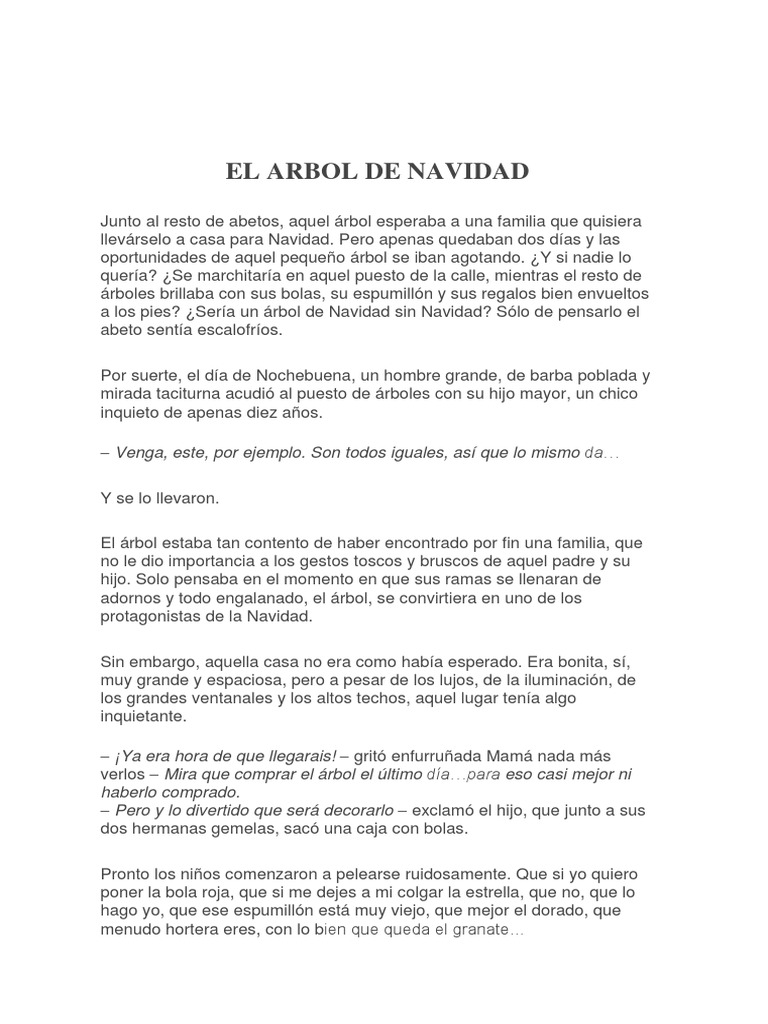 El Abeto y la Navidad Verdadera | PDF | Navidad