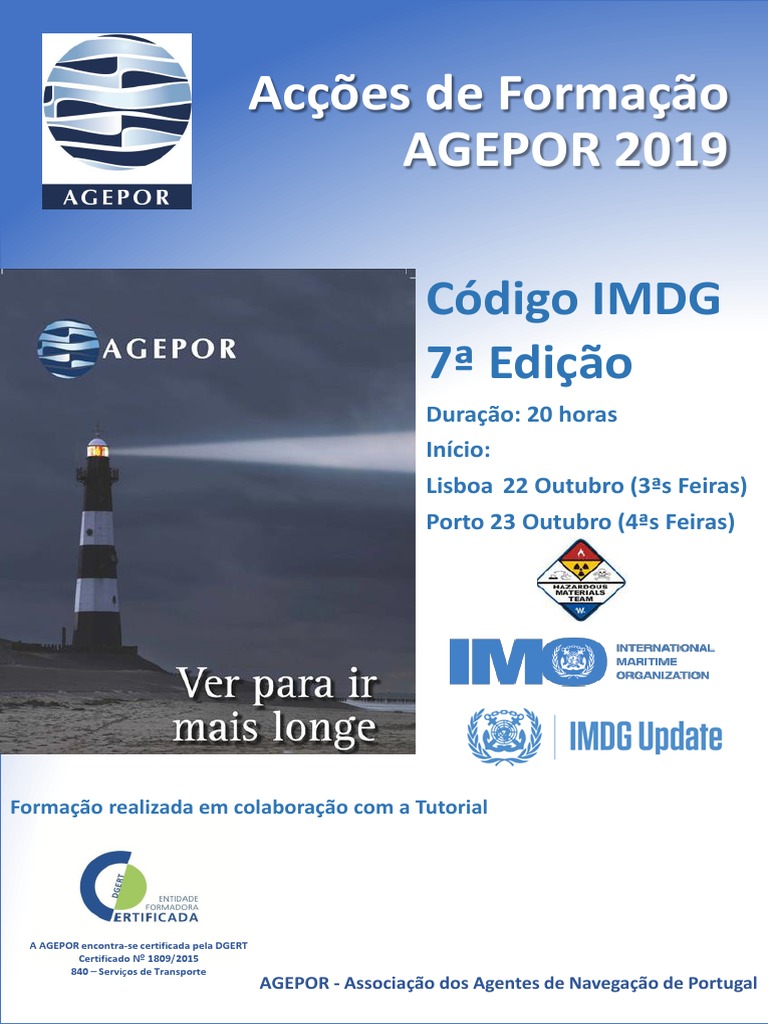 2019 Programa IMDG | PDF | Portugal | Transporte