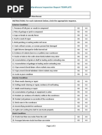 Daily 5S Warehouse Audit Checklist | PDF | Warehouse