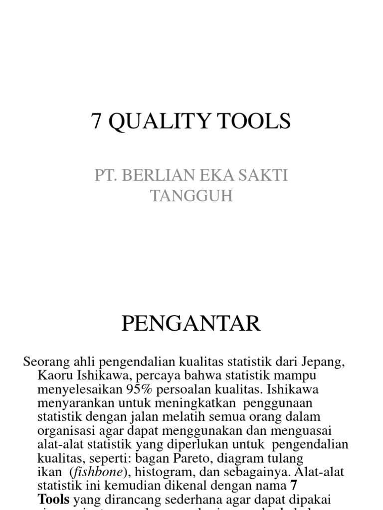 7 Quality Tools Pdf