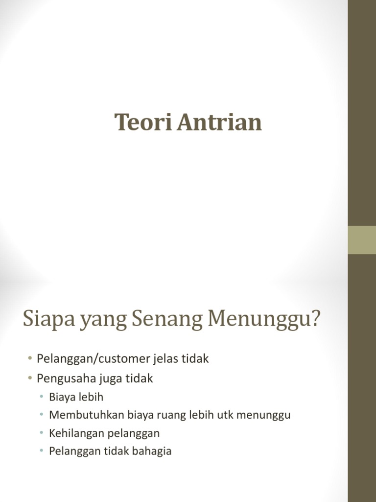Teori Antrian | PDF