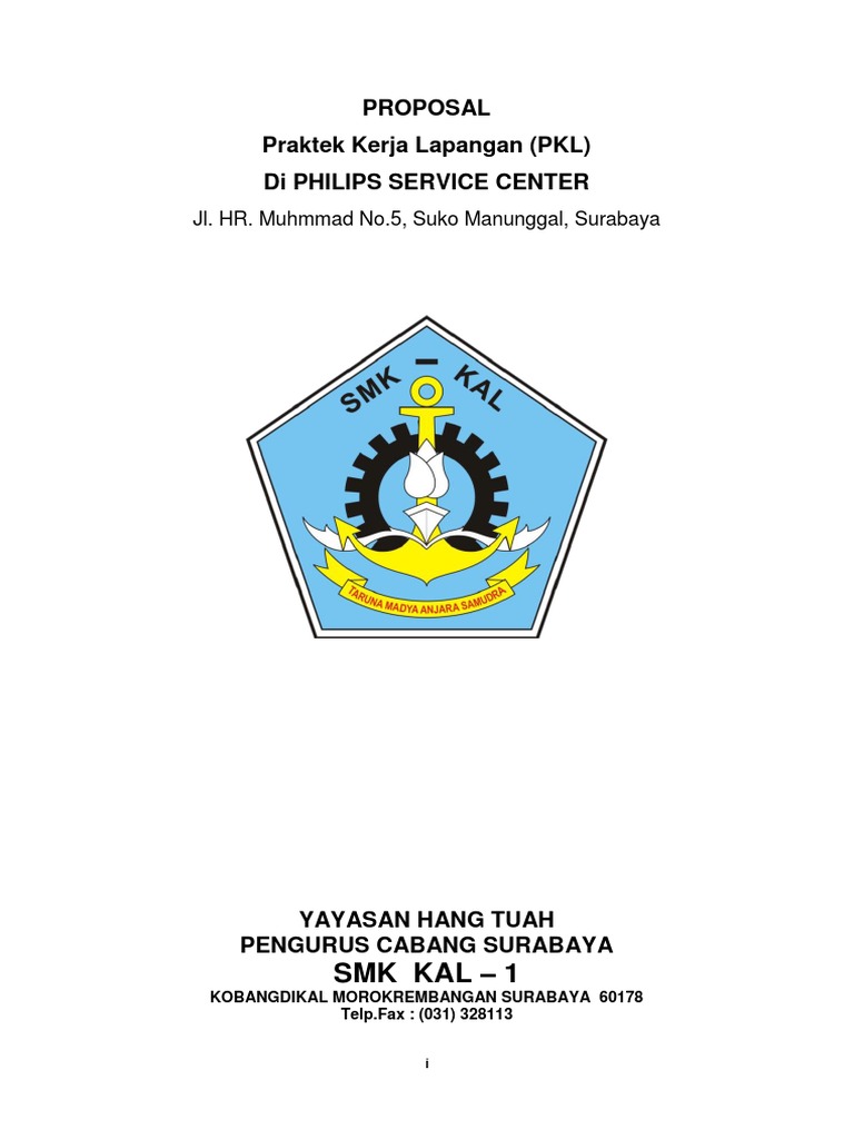 Proposal PKL di Philips Surabaya | PDF