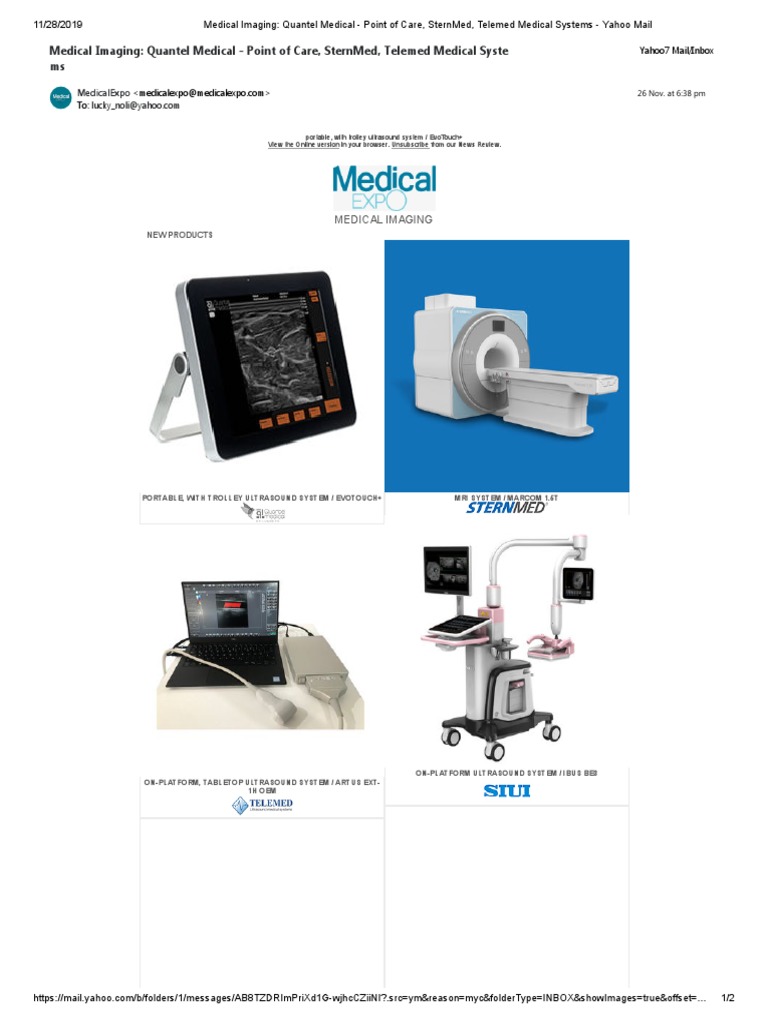 Medical Imaging - Quantel Medical - Point of Care, SternMed, Telemed ...