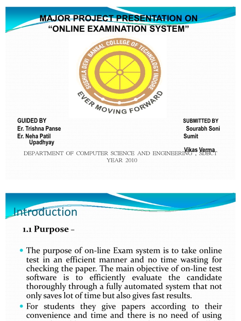 Online Examination System | PDF | Test (Assessment) | Digital Technology